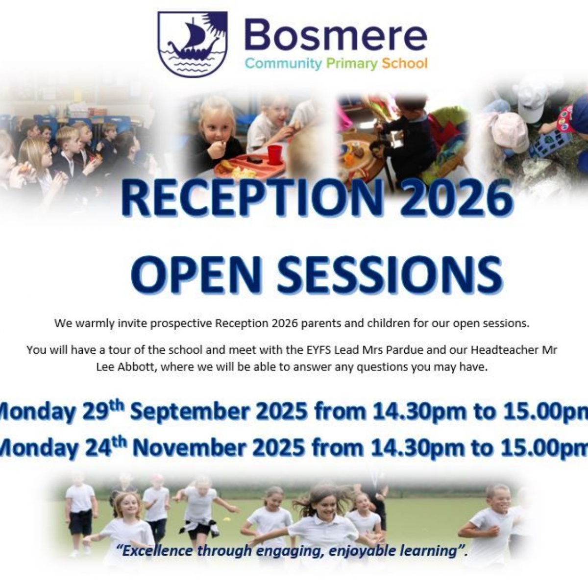 Bosmere Community Primary School - Open Sessions For September 2026